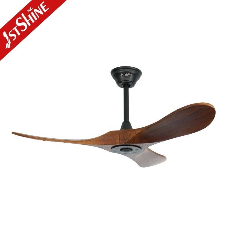 Featured Function Ceiling Fan 42 Inches with Three Solid Wooden Blades ...