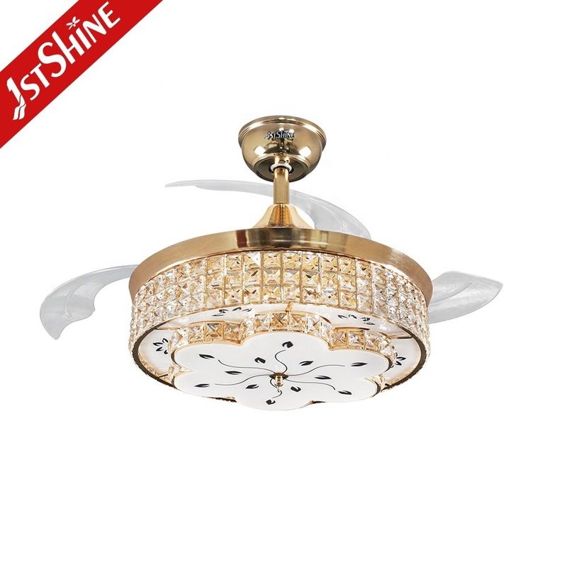 3000K Color Temperature 42 Inch LED Ceiling Fan with Hidden Blades and ...