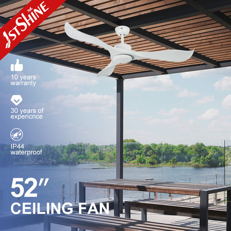 RPM Natural Wind Black Plastic Ceiling Fan 52'' For Indoor Outdoor