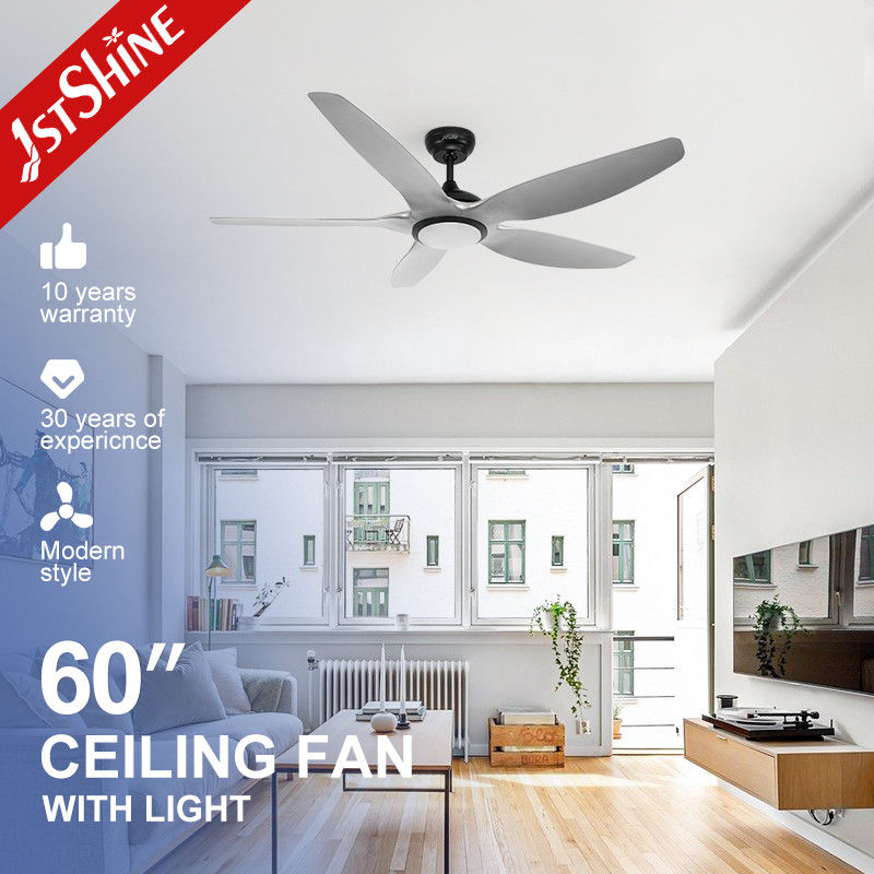 ABS DC Motor Low Noise Silent Ceiling Fan With LED Light For Kitchen ...