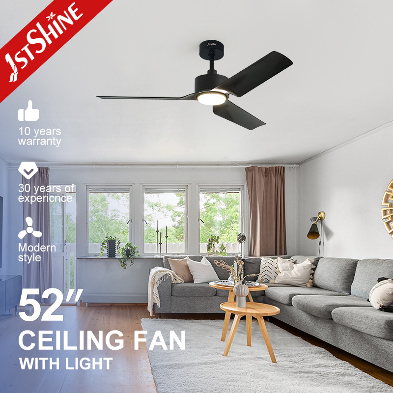 110-240v/50-60Hz Living Room LED Ceiling Fan with 3 Plastic Blades and ...