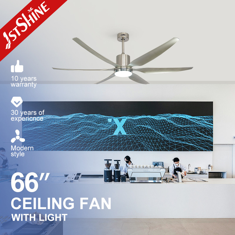High Speed 66" LED Lighting Ceiling Fan with Pure Copper DC Motor and 6 ...