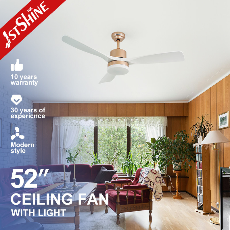 High RPM Large Airflow Plastic Indoor Ceiling Fan With Reversible DC Motor
